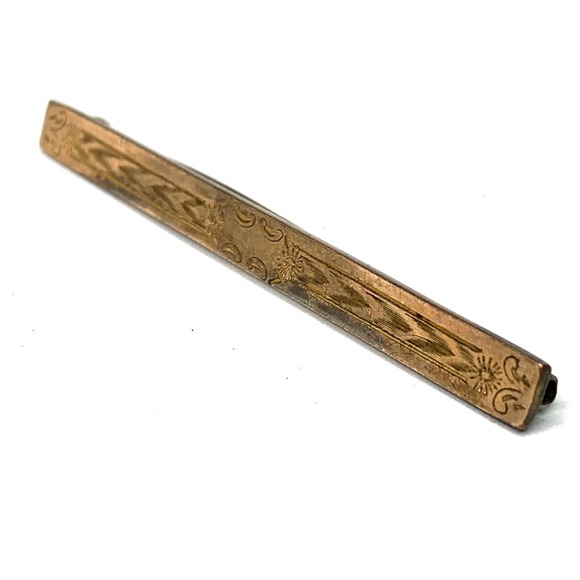 Jewelry | Vintage Hayward Etched Gold Tone Pin Bar | Poshmark